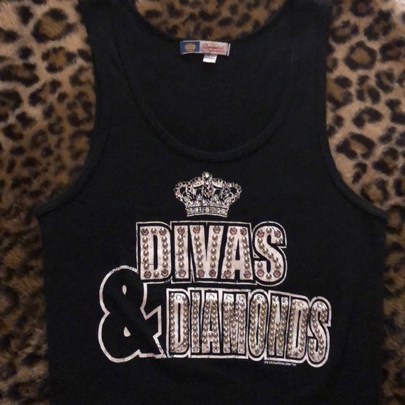 bejeweled | Tops | Rare Susan Fixel Bejeweled Divas Diamonds Tank ...